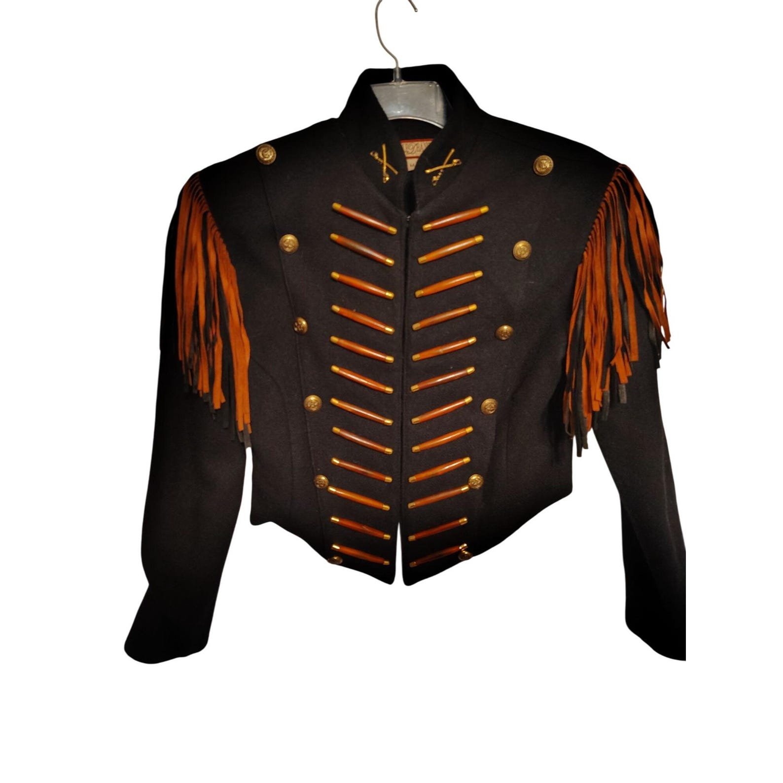 Double D Ranchwear Black Wool Cavalry Medium Wool Cutaway Jacket ...