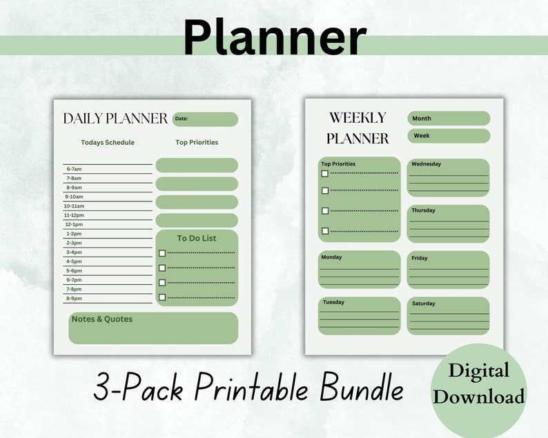 Digital Planner, Organize Tasks, Priorities and Other Activities, To-do ...