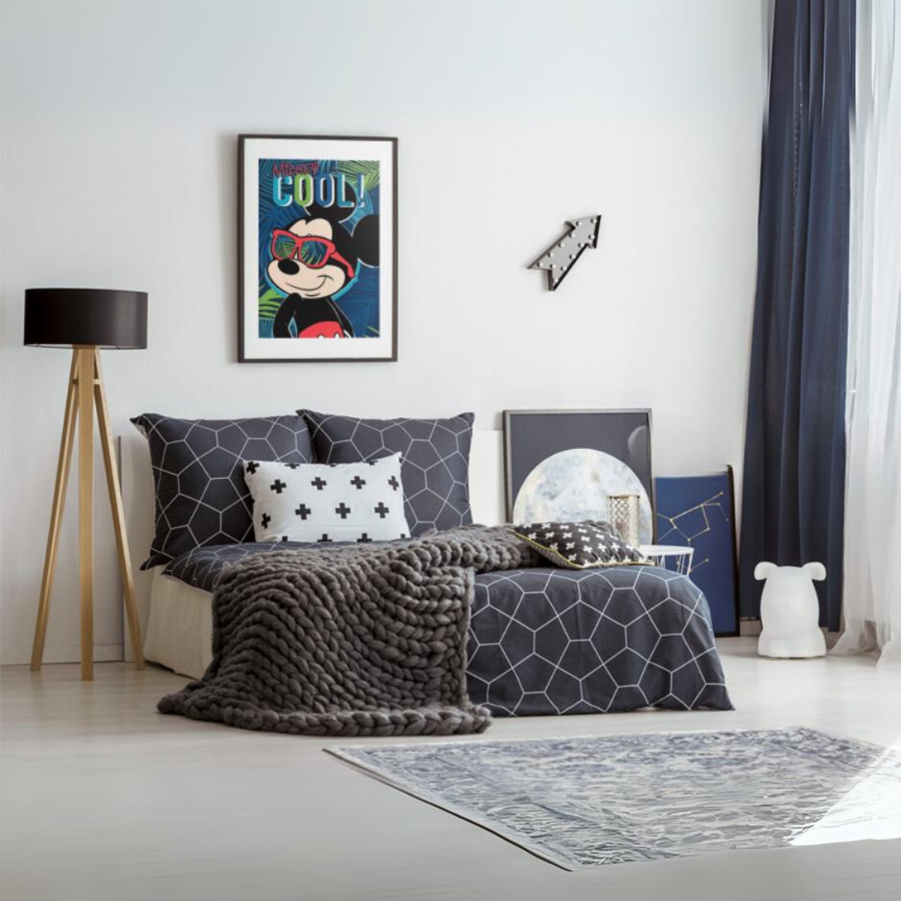 Mickey Mouse Poster Original Mickey Mouse Design. Wall Art Decor. Ready ...