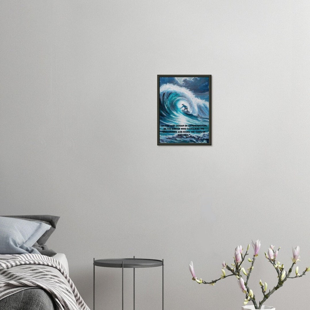 Ride the Waves of Success: Inspiring Surfing Metaphor in a Metal Frame ...