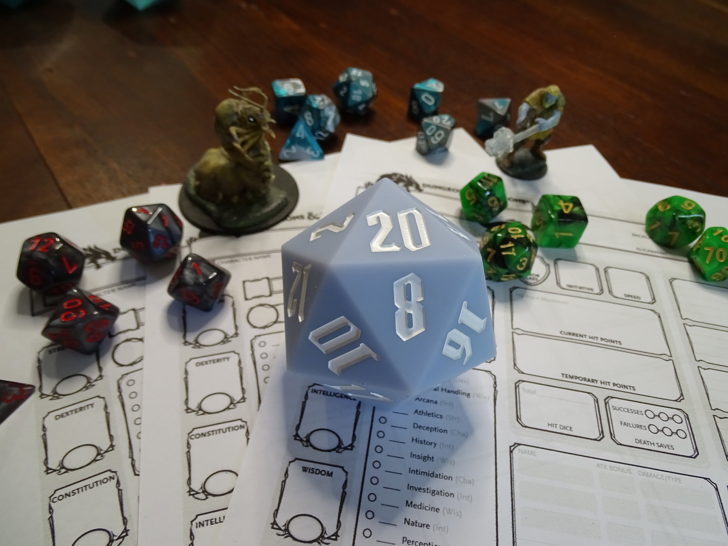 Bouncy Pastel Blue Chonk D20 Giant Pastel 55mm Silicone Dice Dungeons ...