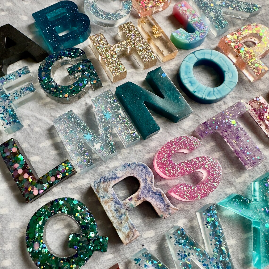 Uppercase Resin Alphaset - Etsy