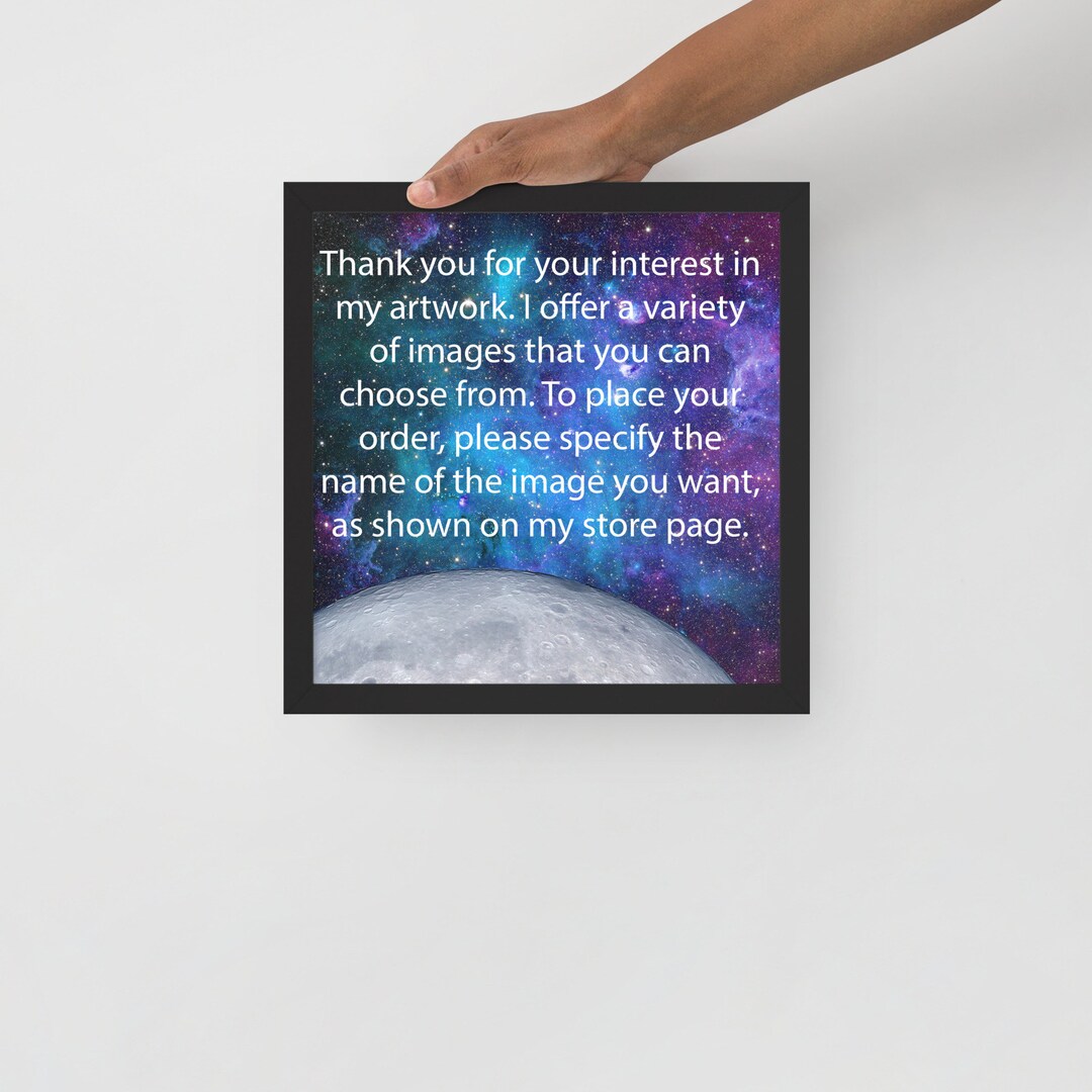 Custom Print - Premium Luster Photo Paper Framed Poster | High-quality ...