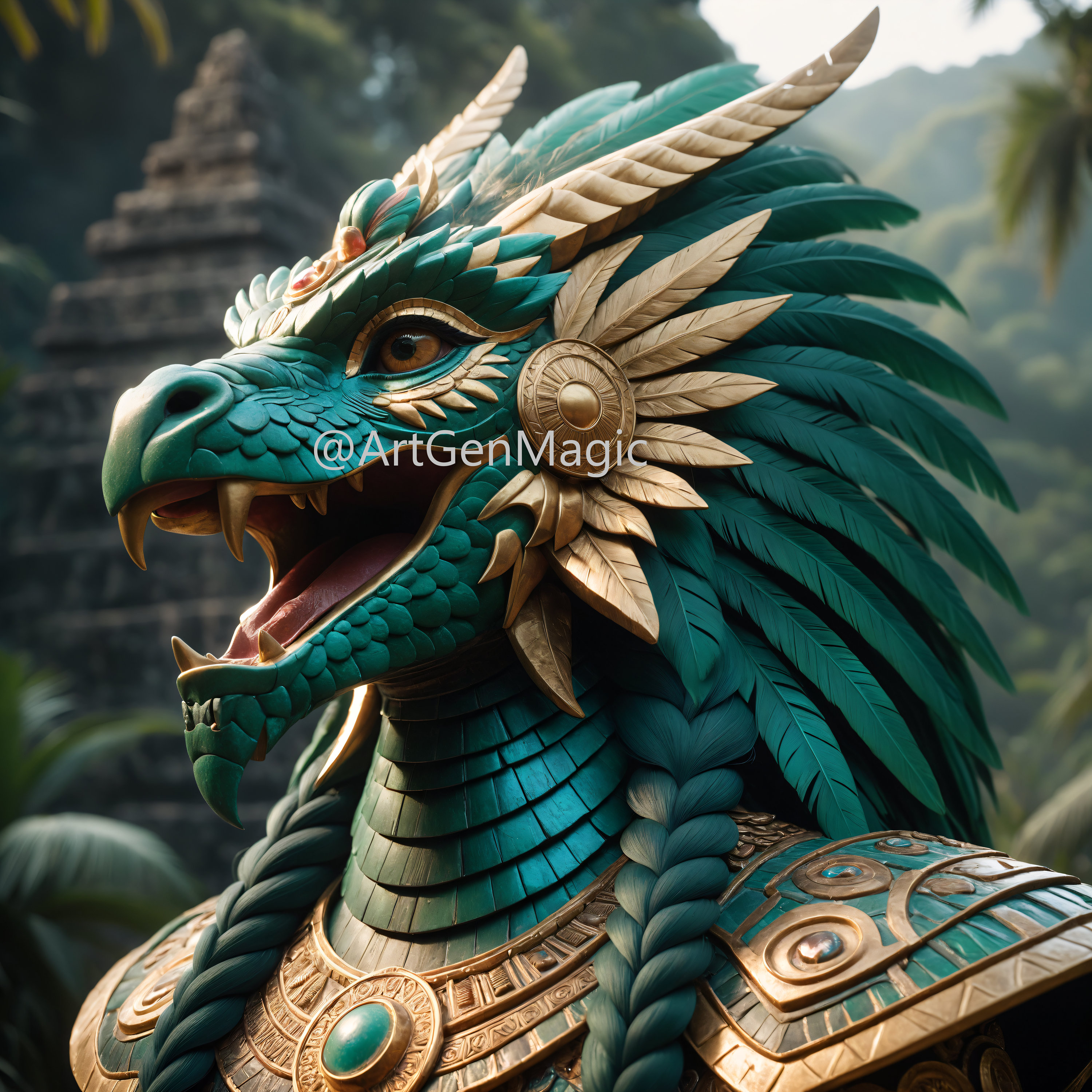 Aztec God Quetzalcoatl Art