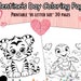 Printable Cute Animal Valentine's Day Coloring Pages for Kids - Etsy