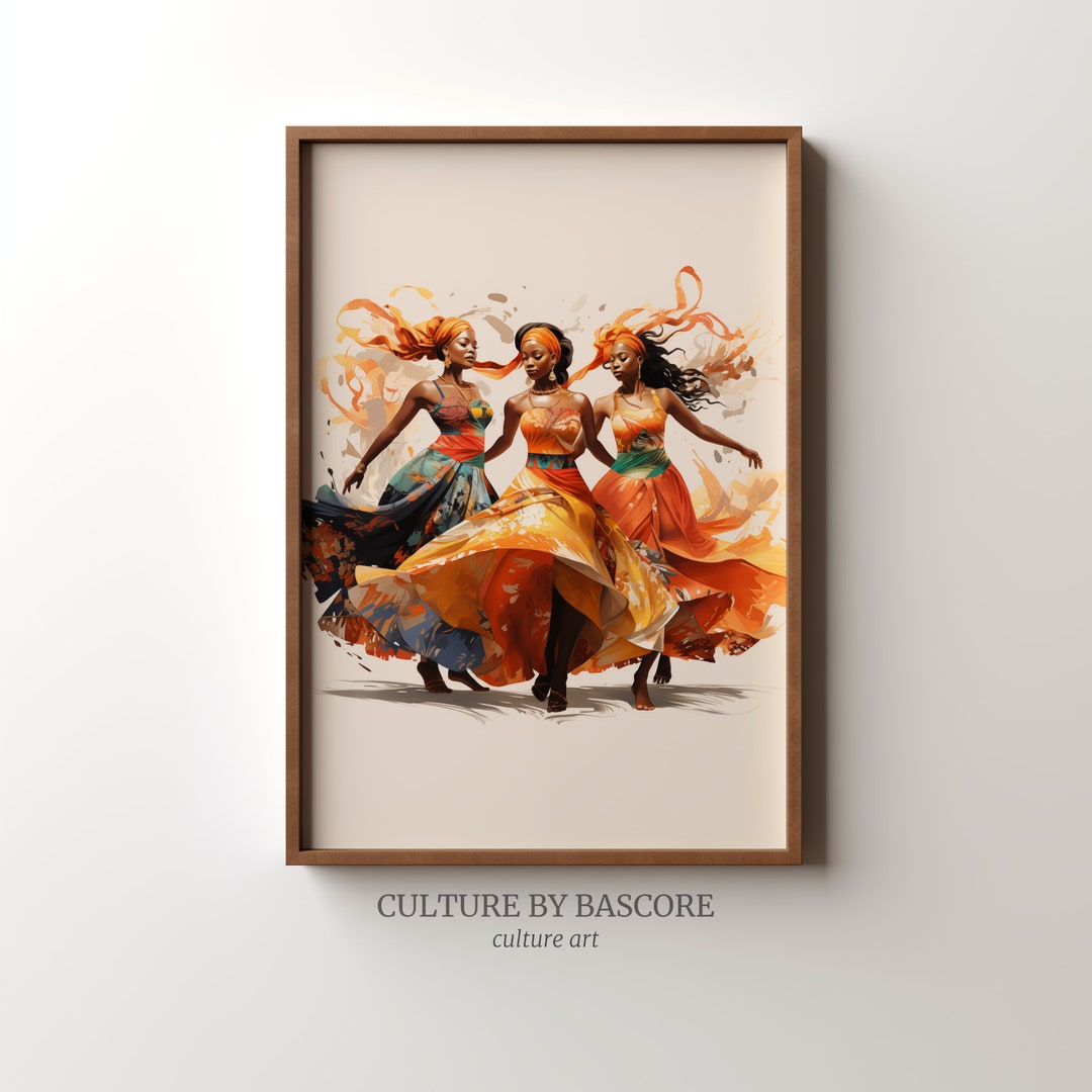 PRINTABLE Elegant Women Cultural Wall Art | African Culture Art ...