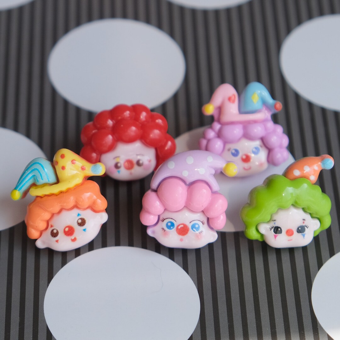 Nice but Still a Bit Creepy Clown Pin Set - Etsy