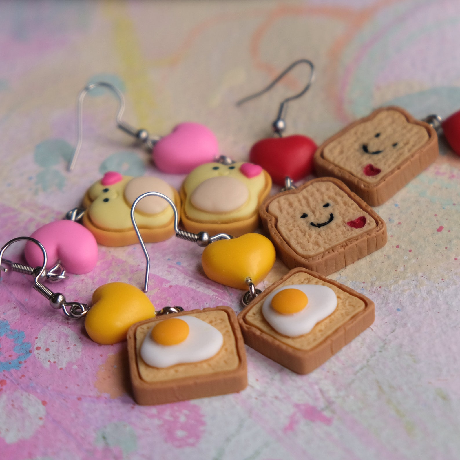 I Love Bread Earrings - Food Cute Chef - Etsy