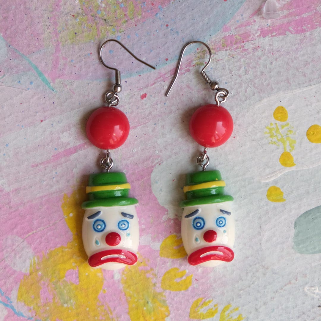 Awful Creepy Sad Clowns of Misery | Hypoallergenic Dangle | Clowncore ...