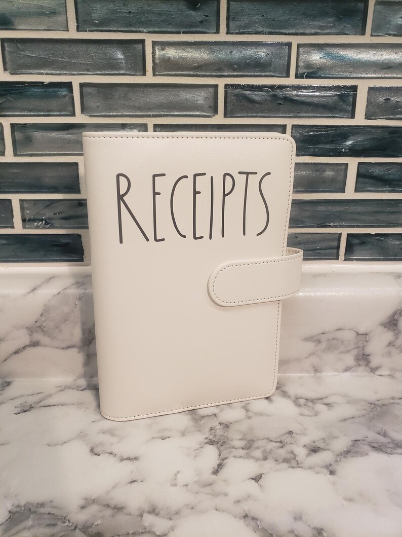 Receipt Organizing Binder - Etsy
