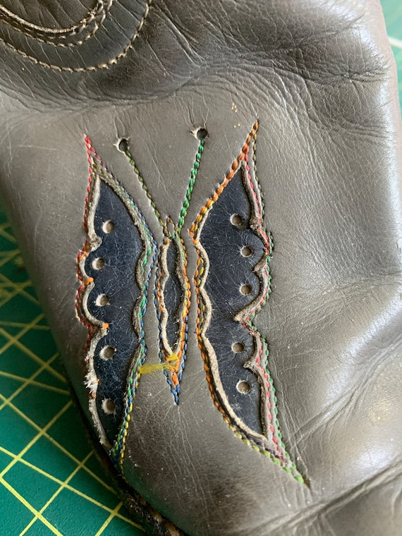 1970s Iconic CUTTER BILL Western Cowboy Boots with Bu… - Gem