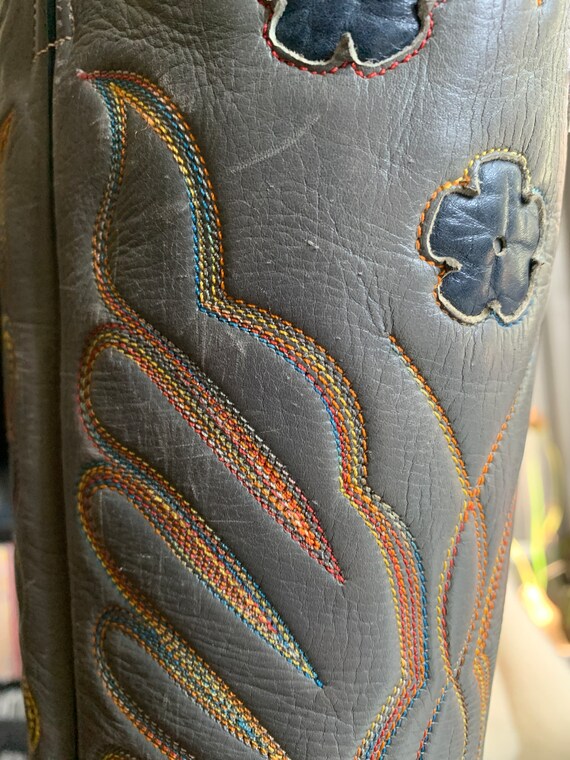 1970s Iconic CUTTER BILL Western Cowboy Boots with Bu… - Gem