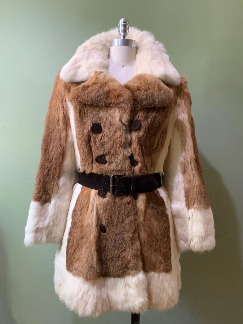 Mint Condition 1960s/70s EVANS Rabbit Fur Coat, Penny Lane Style - Etsy