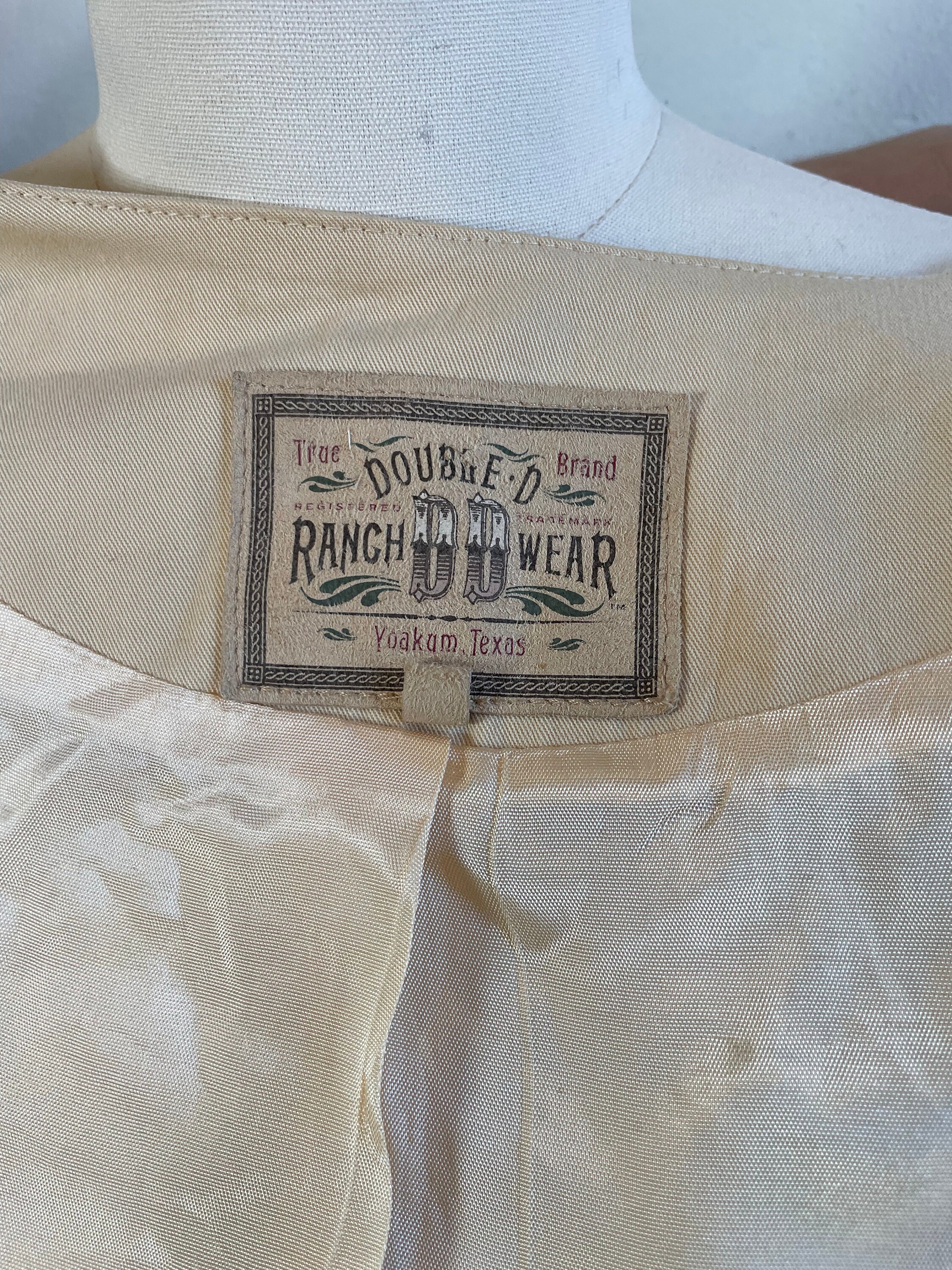 Vintage 1970s DOUBLE D RANCH WEAR Jacket Short Sleeve Embroidered Trim ...