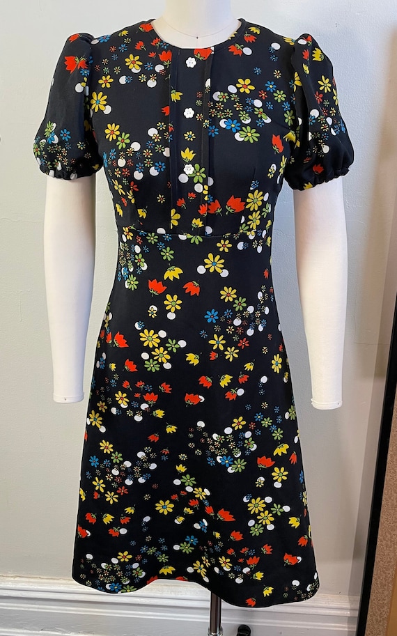Vintage flower dress with - Gem