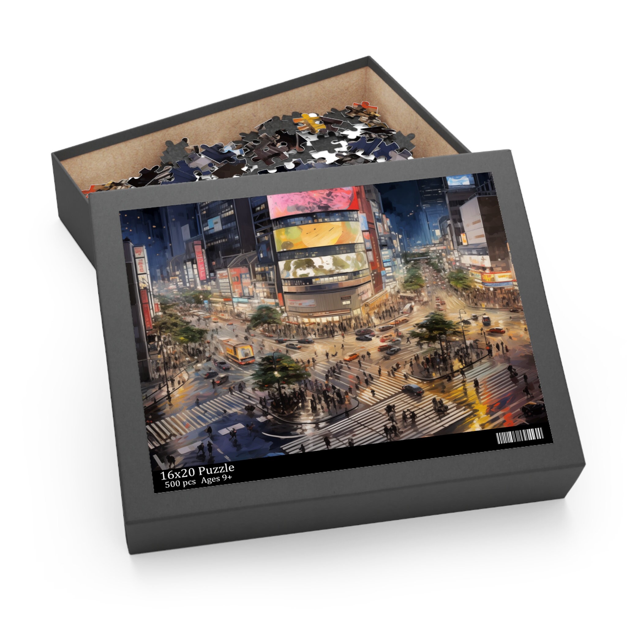 Shibuya Scramble Crossing at Night, City Lights, Tokyo, Japan, Inspired ...