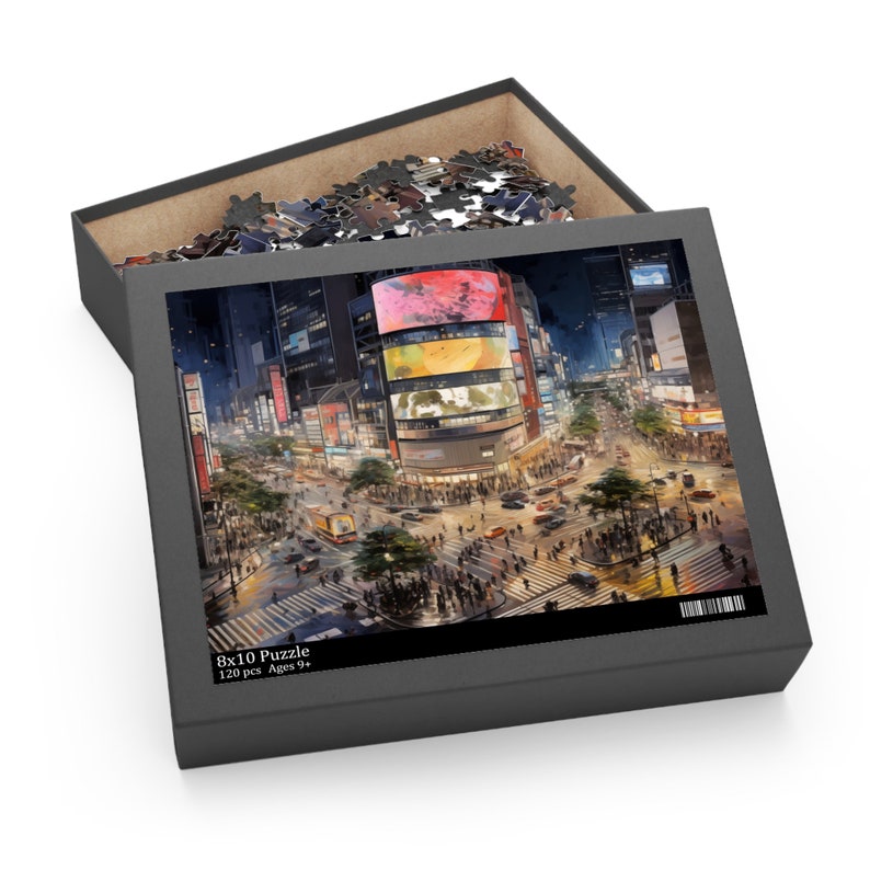 Shibuya Scramble Crossing at Night, City Lights, Tokyo, Japan, Inspired ...