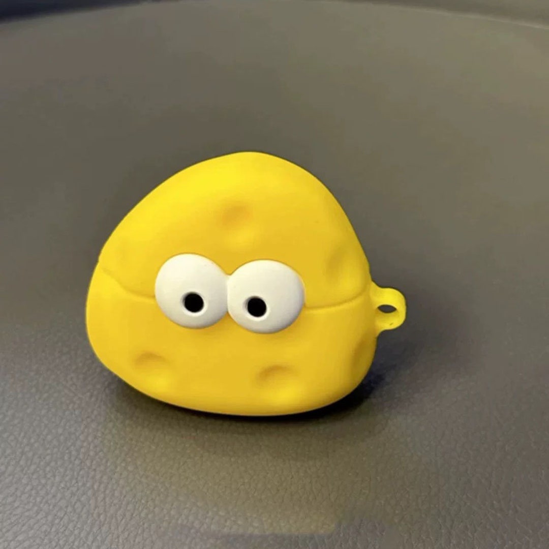 Funny Cheese Earphone Case, Cartoon Earphone Case, Handmade Airpods ...