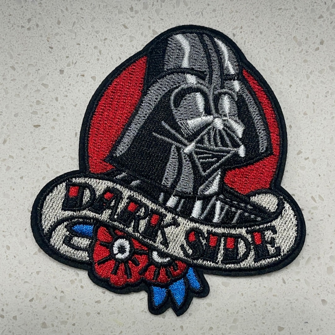 Star Wars Darth Vader Dark Side Logo Embroidered Iron on Patch 3.75x3.5 ...