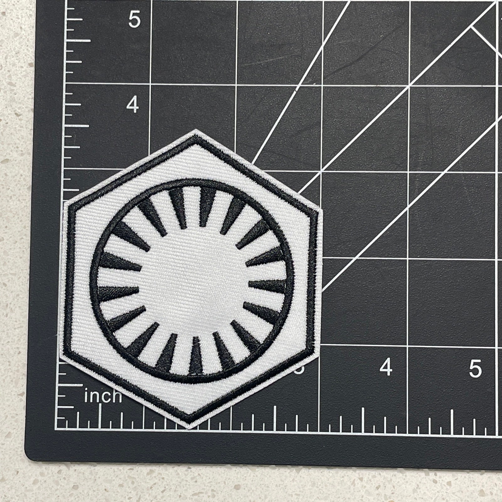 Star Wars First Order Symbol Logo Embroidered Iron on Patch 3.75x3 Inch ...