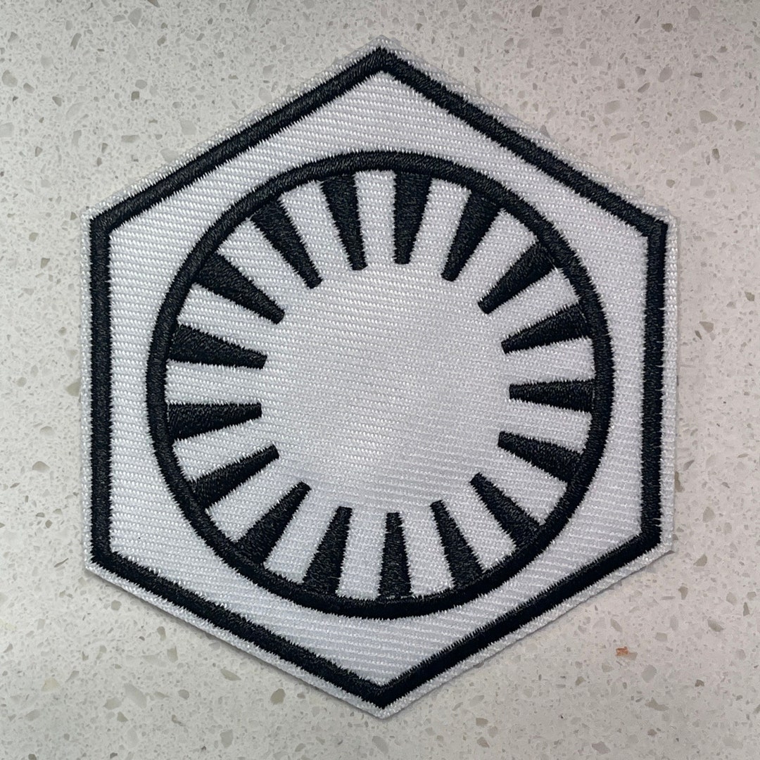 Star Wars First Order Symbol Logo Embroidered Iron on Patch 3.75x3 Inch ...