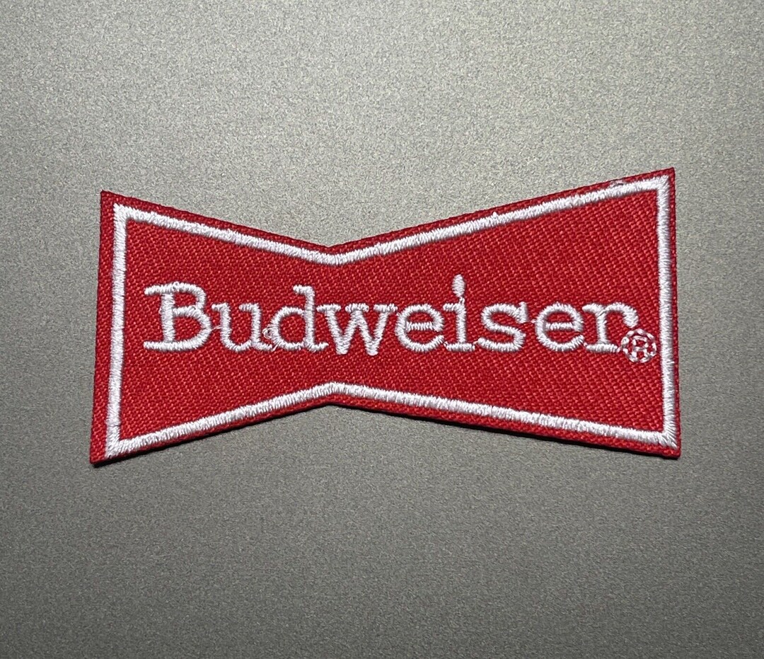 Budweiser Red Bowtie Embroidered Iron on Patch 1.75x3 Inch - Etsy