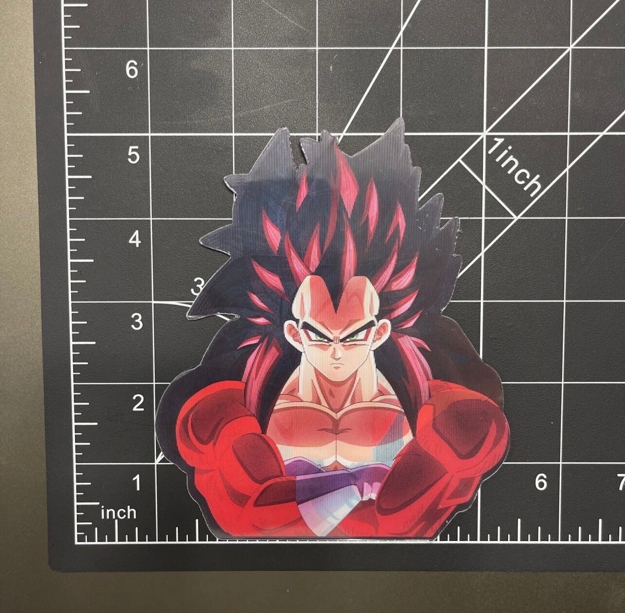 Super Saiyan 4 Gogeta Goku Vegeta 3D Lenticular Motion Car Sticker ...