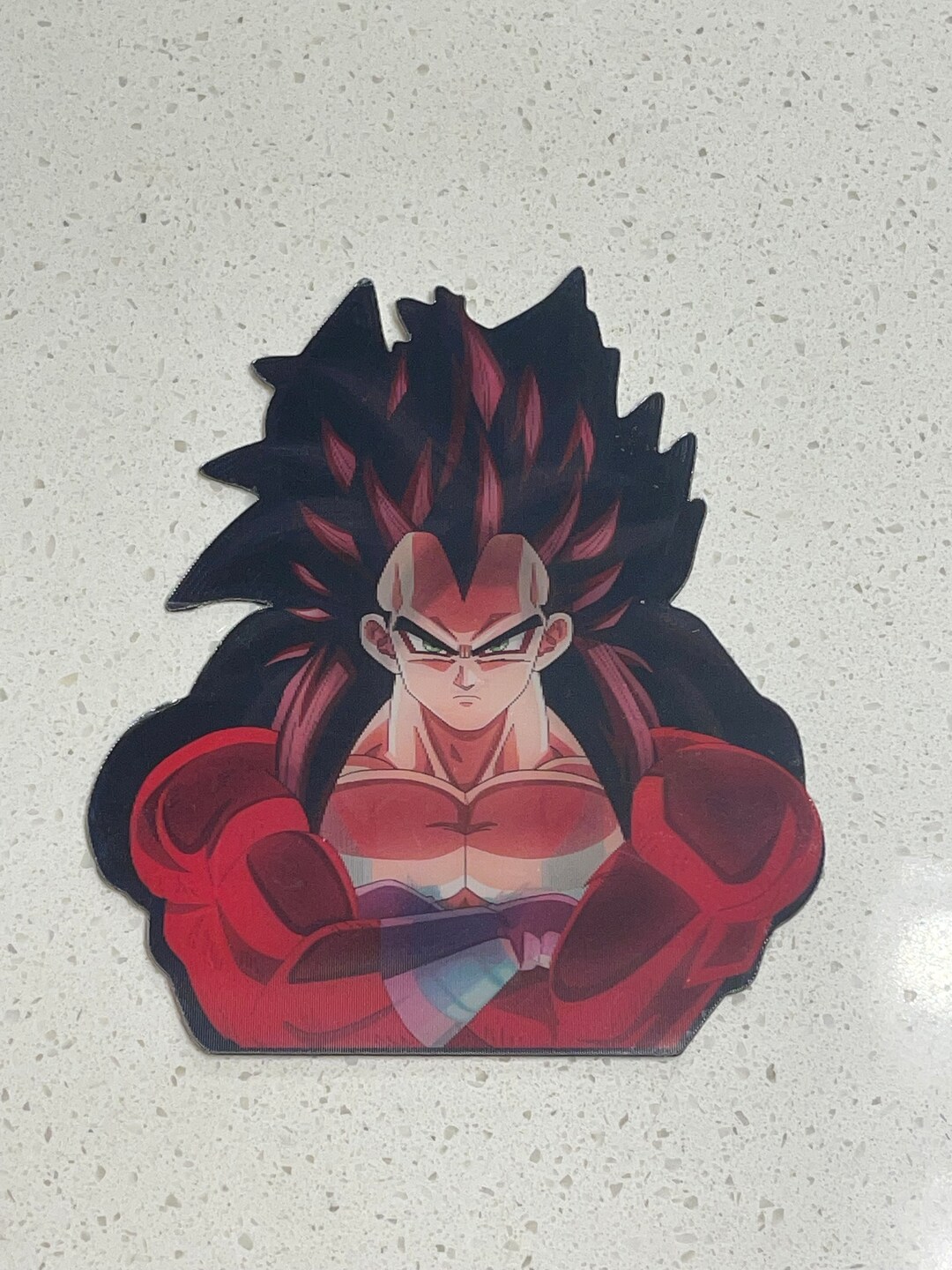 Super Saiyan 4 Gogeta Goku Vegeta 3D Lenticular Motion Car Sticker ...