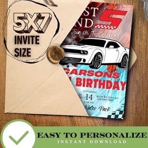 Fast and Five Editable Birthday Invitation Template Printable Invite ...