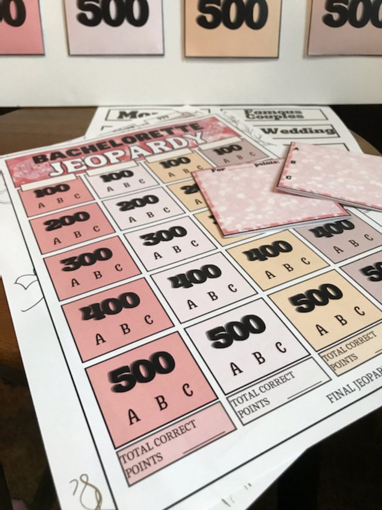 Bachelorette Jeopardy Printable Game Hen Do Entertainment Questions ...