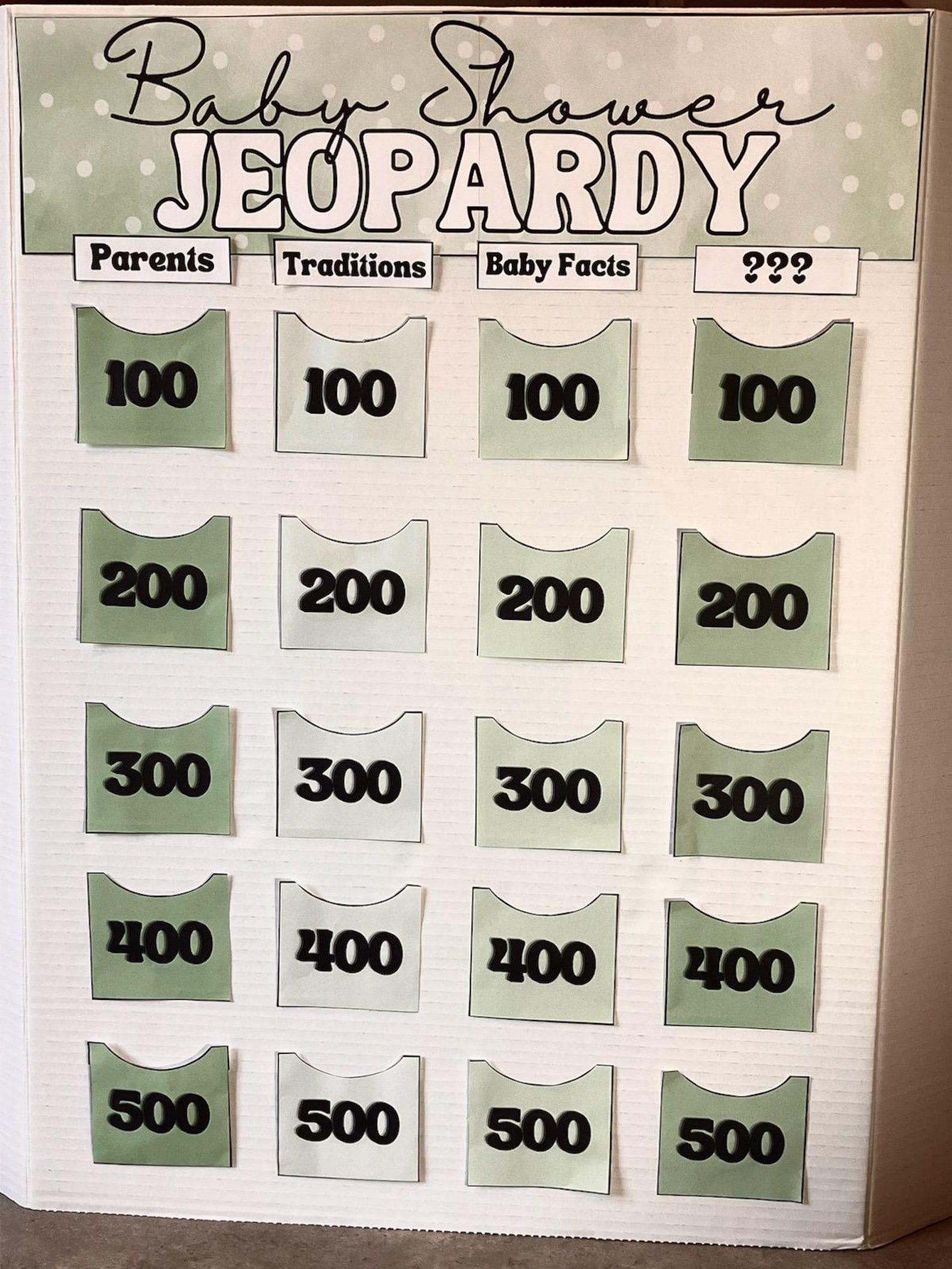Baby Shower Jeopardy Printable | Mother to Be Game Boho Entertainment ...