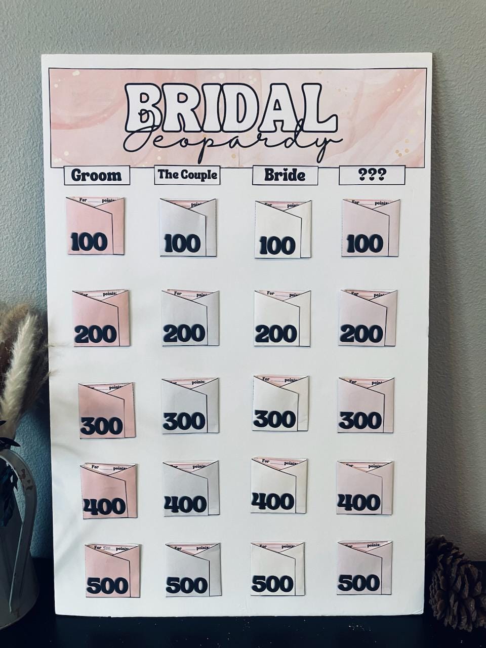 Bridal Shower Jeopardy Printable Game Hen Do Entertainment Questions ...