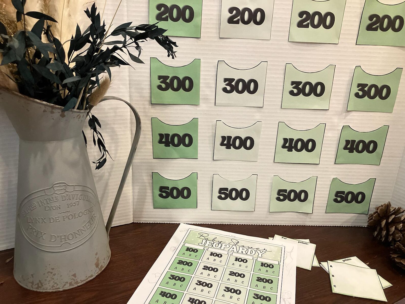 Baby Shower Jeopardy Printable | Mother to Be Game Boho Entertainment ...