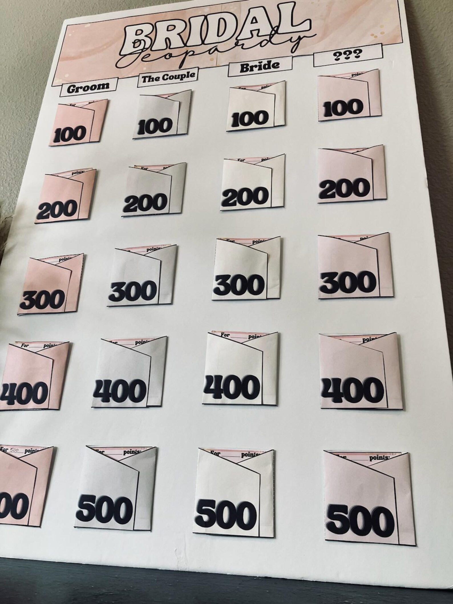 Bridal Shower Jeopardy Printable Game Hen Do Entertainment Questions ...