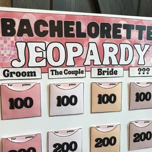Bachelorette Jeopardy Printable Game Hen Do Entertainment Questions ...
