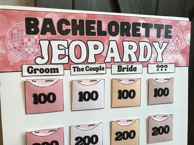 Bachelorette Jeopardy Printable Game Hen Do Entertainment Questions ...