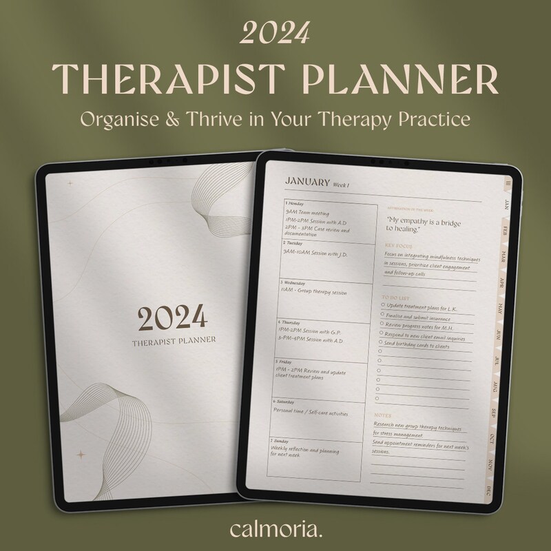 Therapist Digital Planner - Etsy