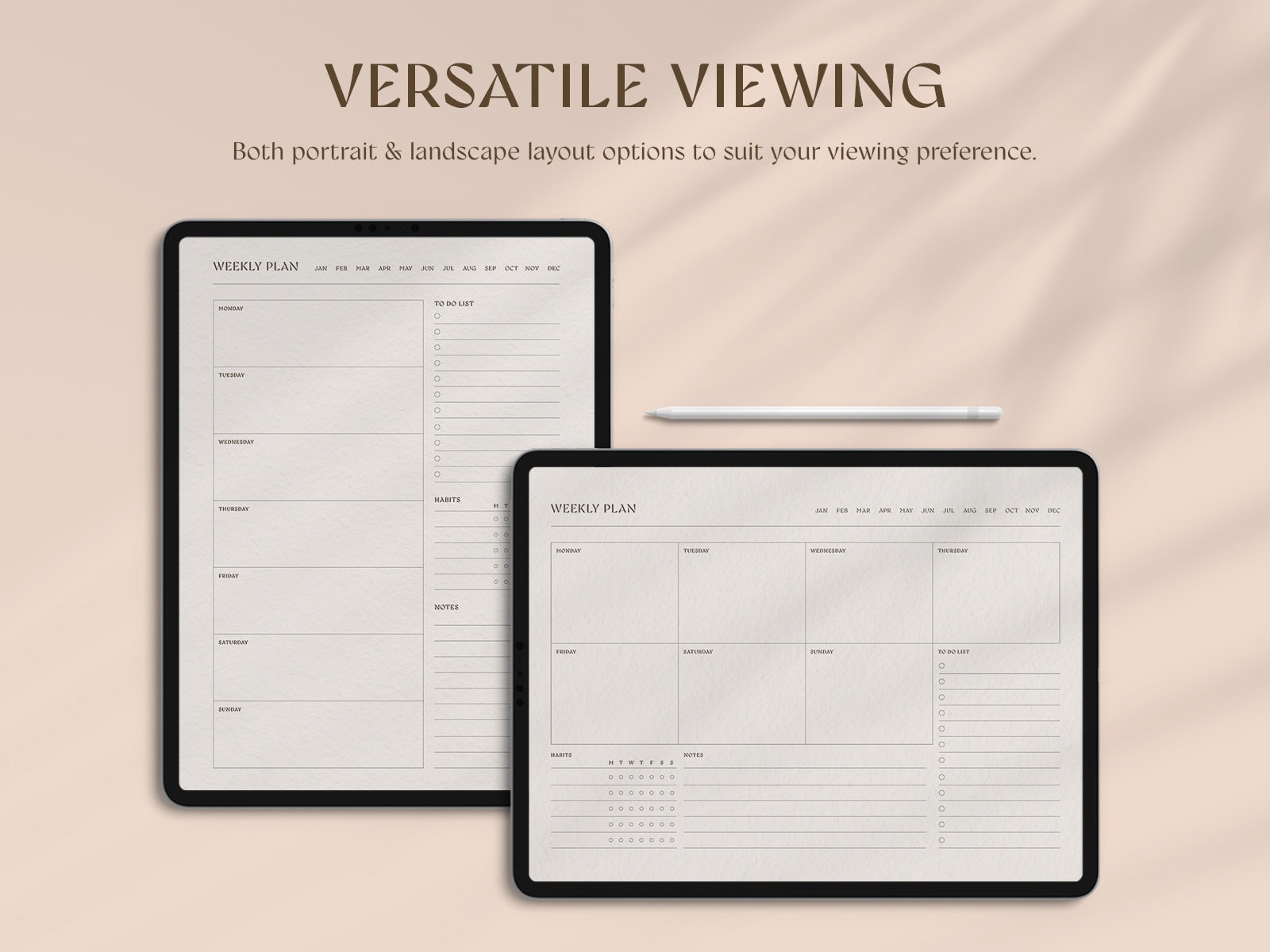 Weekly Planner Undated | Printable to Do List | Digital Planner ...