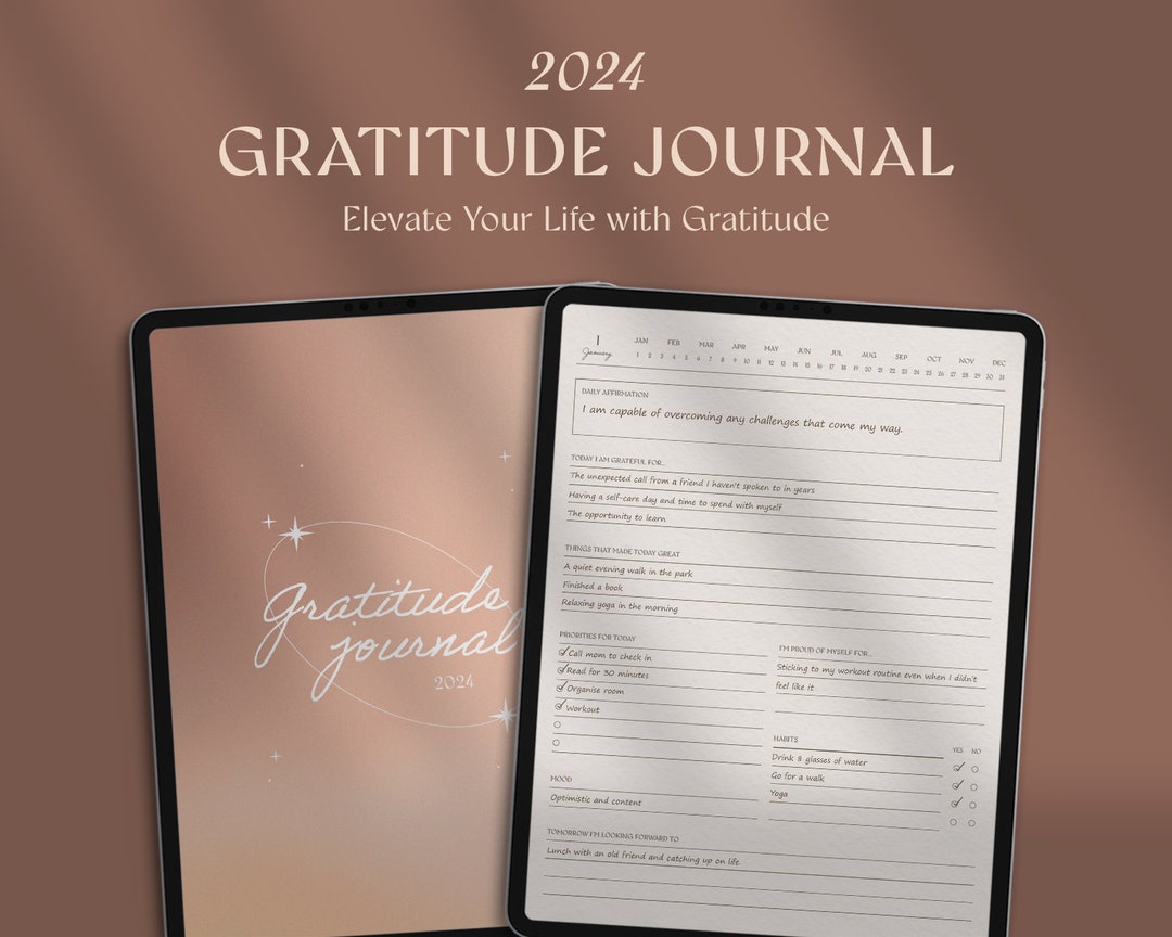 Gratitude Journal | Digital Gratitude Journal for Ipad, Goodnotes ...