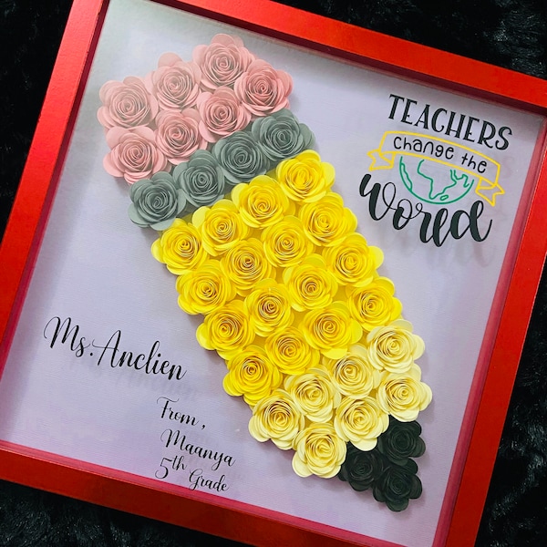 Shadow Box Teacher - Etsy