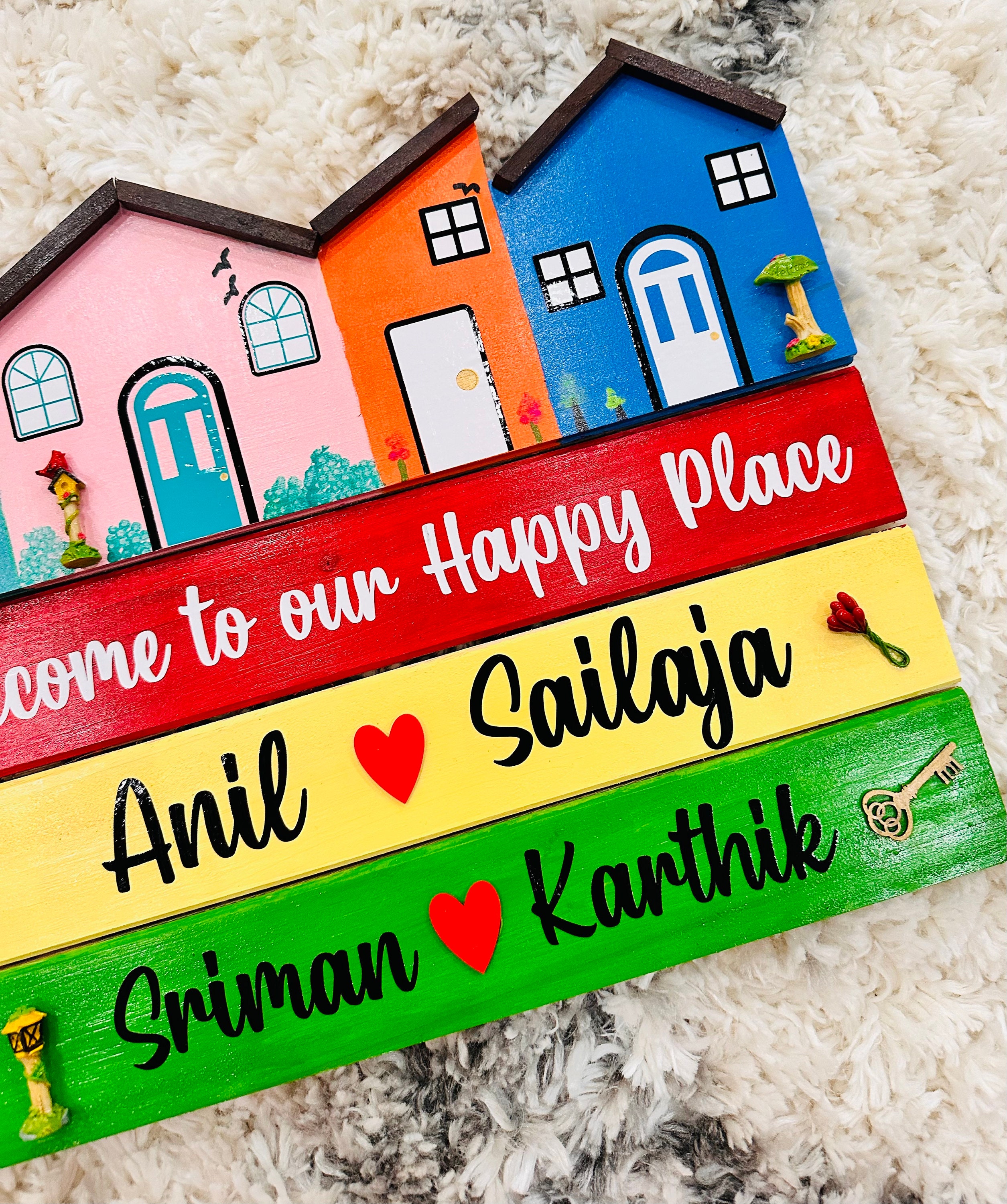 Welcome Family Sign,name Boards,family Name Boards,entryway Sign,indian ...