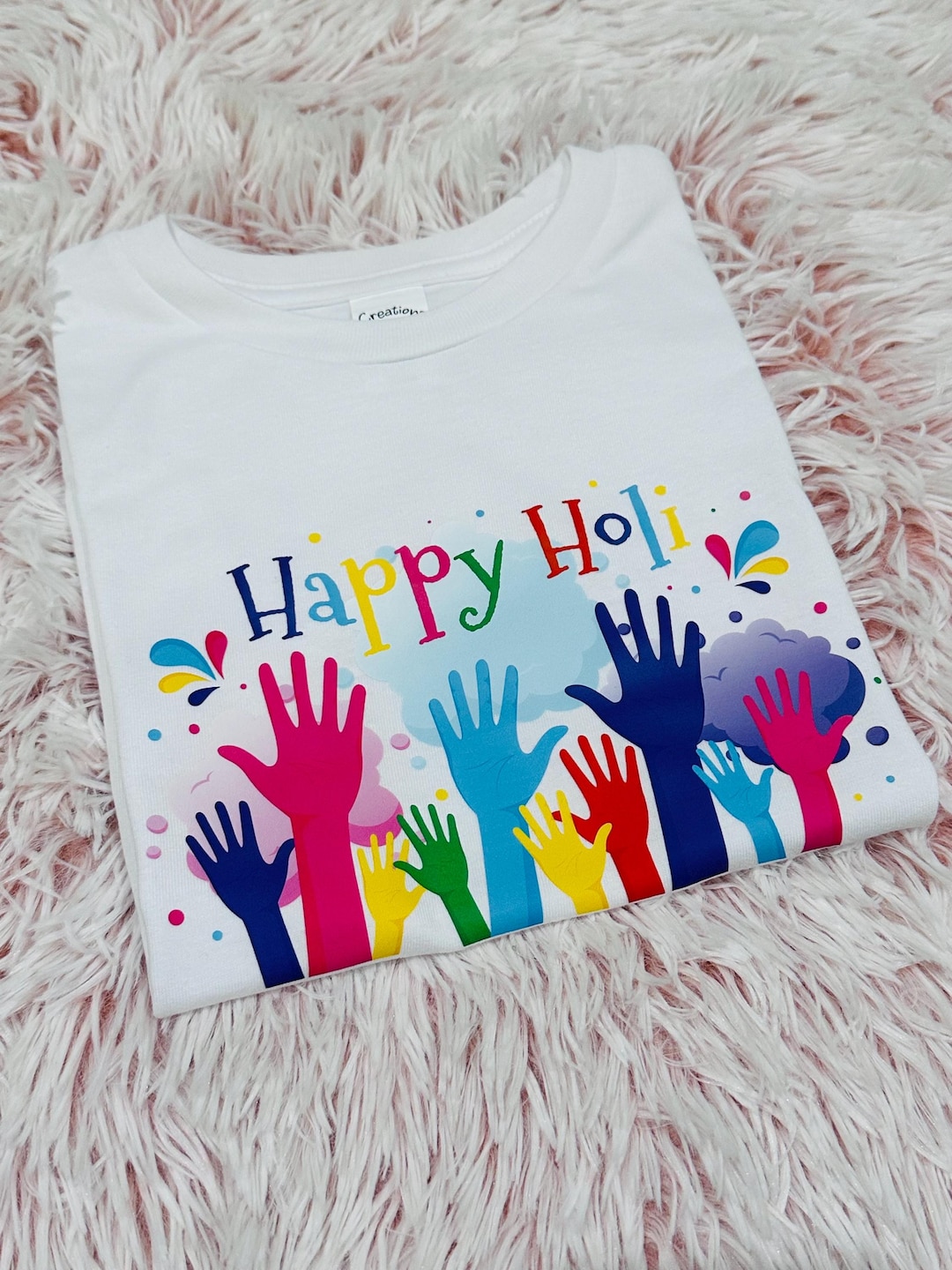 Happy Holi T-shirt, Holi T-shirt, Custom Holi T-shirts, Happy Holi ...