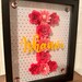 Personalised Initial Shadow Box, Custom Shadow Box, Paper Flower Shadow ...