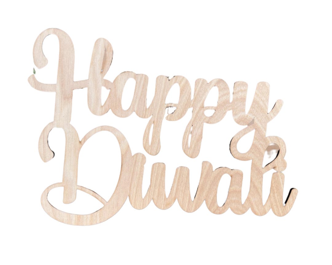 Happy Diwali Wooden Sign, Indian Festival Decor - Etsy
