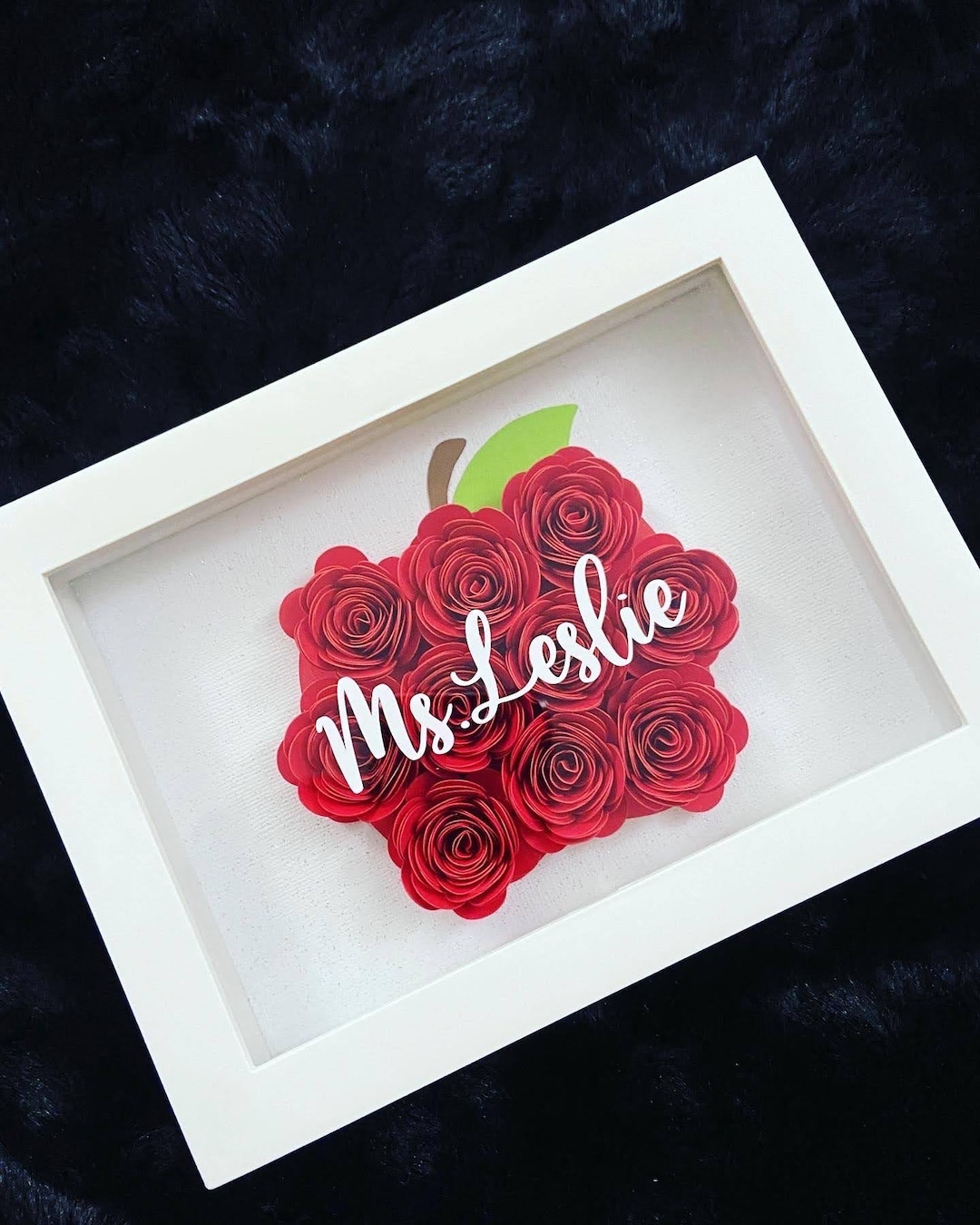 Teacher Shadow Box, Teacher Gifts, Teacher Appreciation Gifts, Apple ...