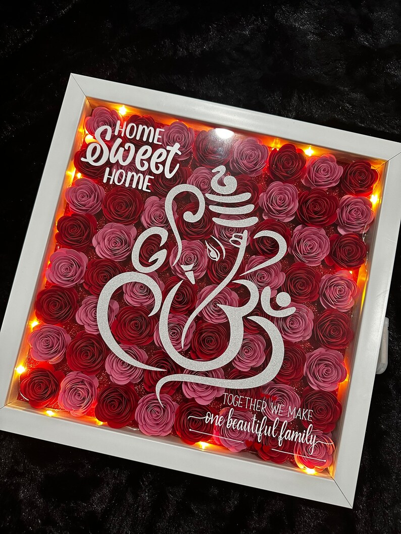 Shadow Box Ganesh Custom Shadow Box, Housewarming Shadow Box, Custom ...