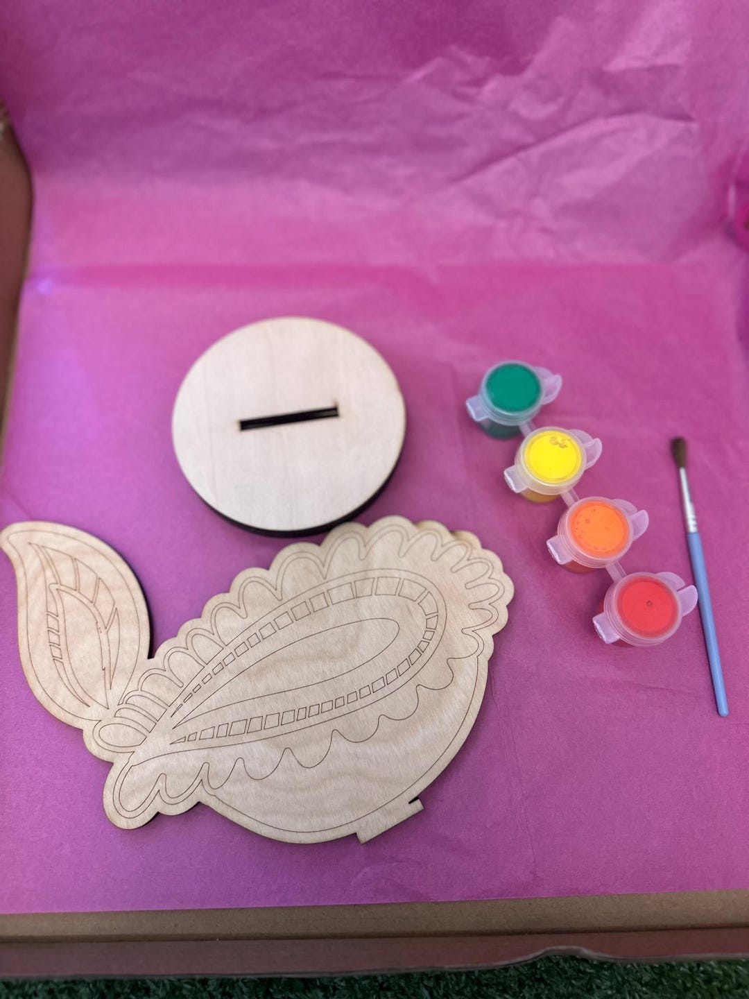 DIY Diwali Diya Paint Kit, Premarked Plywood Craft - Etsy