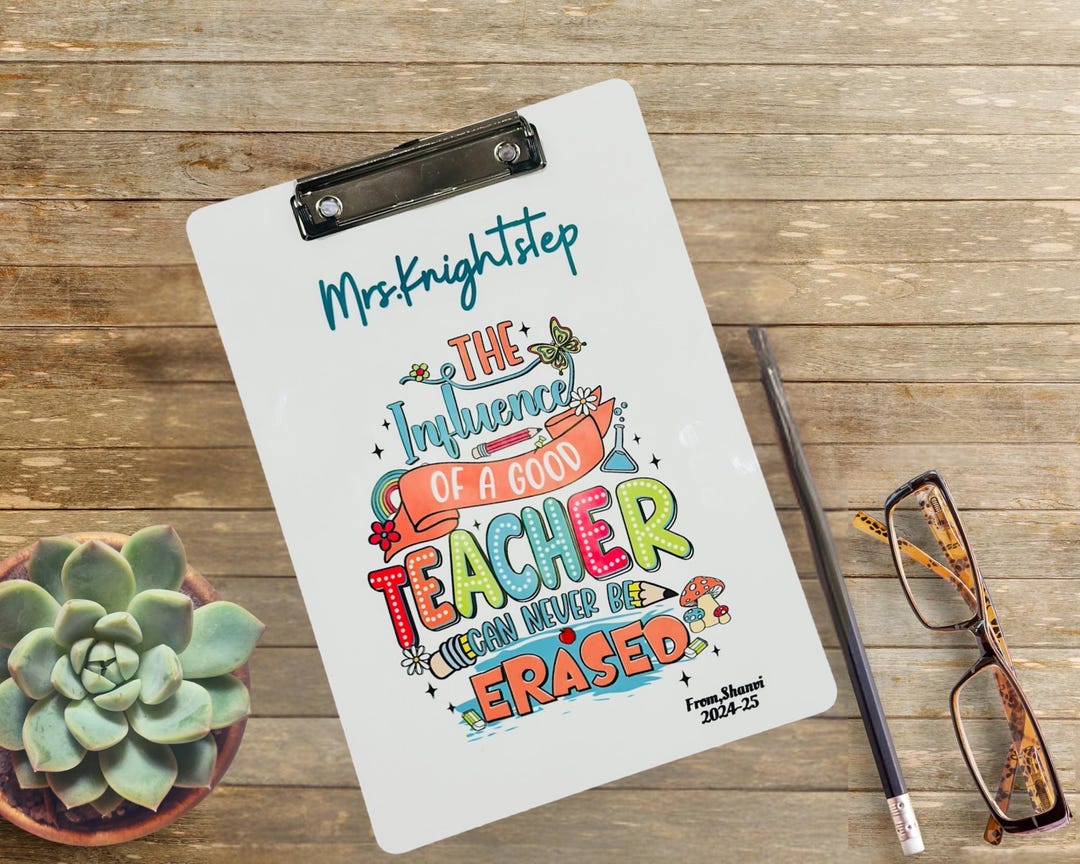 Teacher Clipboard, Teacher Gifts, Clipboards, Mdf Clipboards, Leather ...