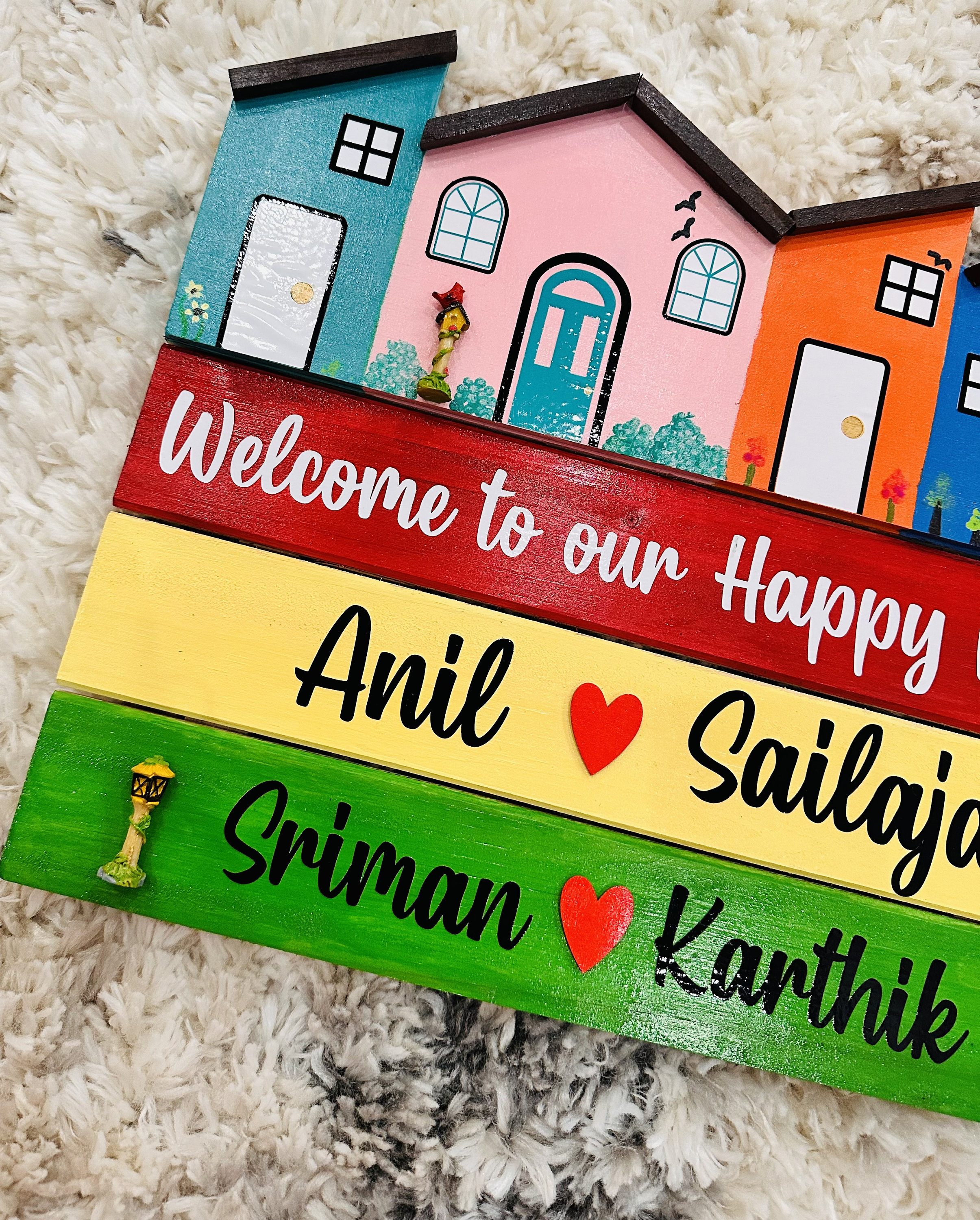 Welcome Family Sign,name Boards,family Name Boards,entryway Sign,indian ...