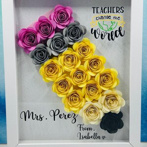 Teacher Shadow Box, Teacher Gifts, Teacher Appreciation Gifts, Pencil ...
